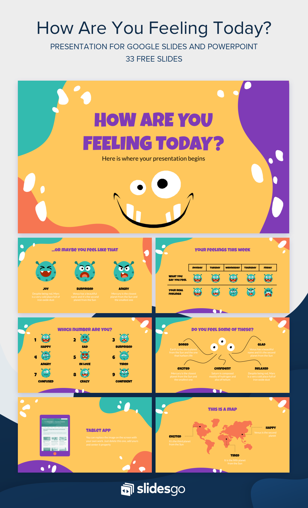 How Are You Feeling Today? | Google Slides & PPT theme
