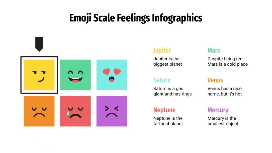 Emoji Scale Feelings Infographics for Google Slides & PPT