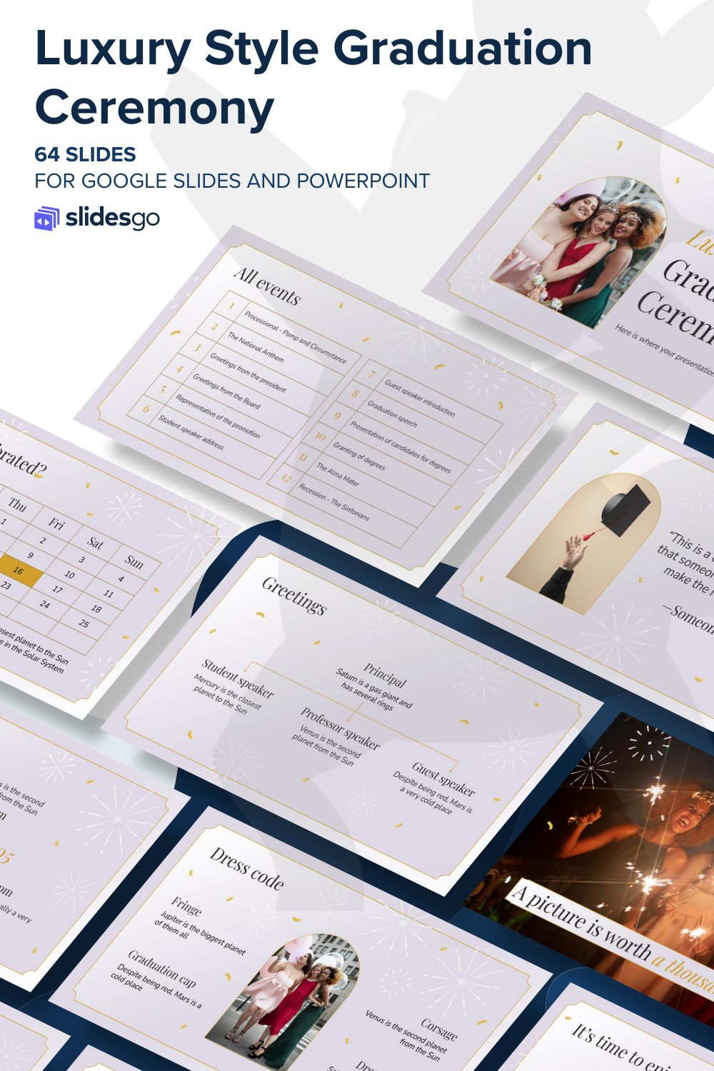 Luxury Style Graduation Ceremony | Google Slides & PowerPoint