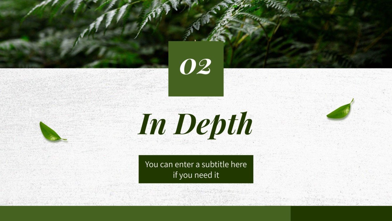 Green Leaf Style Newsletter | Google Slides and PowerPoint