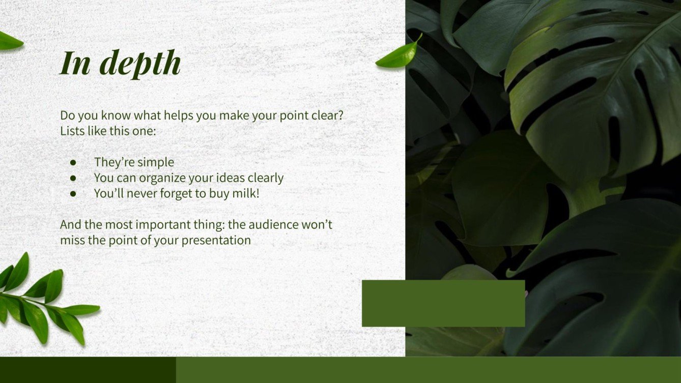 Green Leaf Style Newsletter | Google Slides and PowerPoint