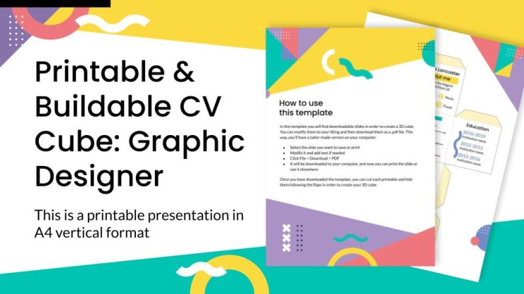 Freelance Graphic Designer CV | Google Slides & PowerPoint