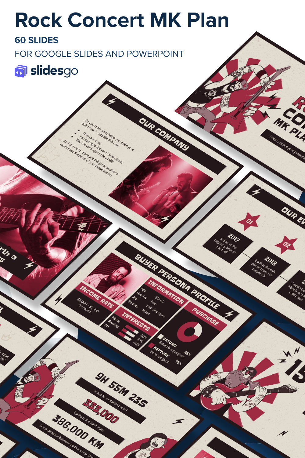 Rock Concert MK Plan | Google Slides and PowerPoint