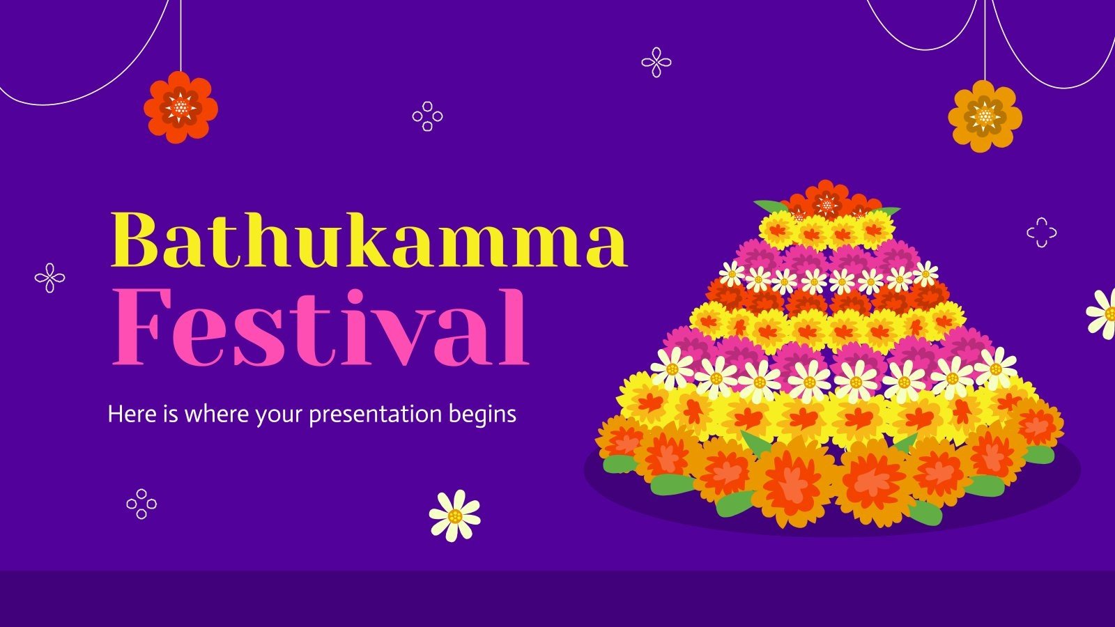 Bathukamma Festival | Google Slides & PowerPoint template