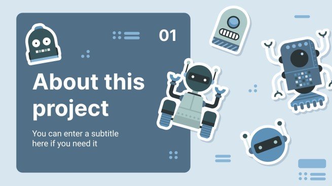 Propuesta de proyecto de robot humanoide | Google Slides y PPT