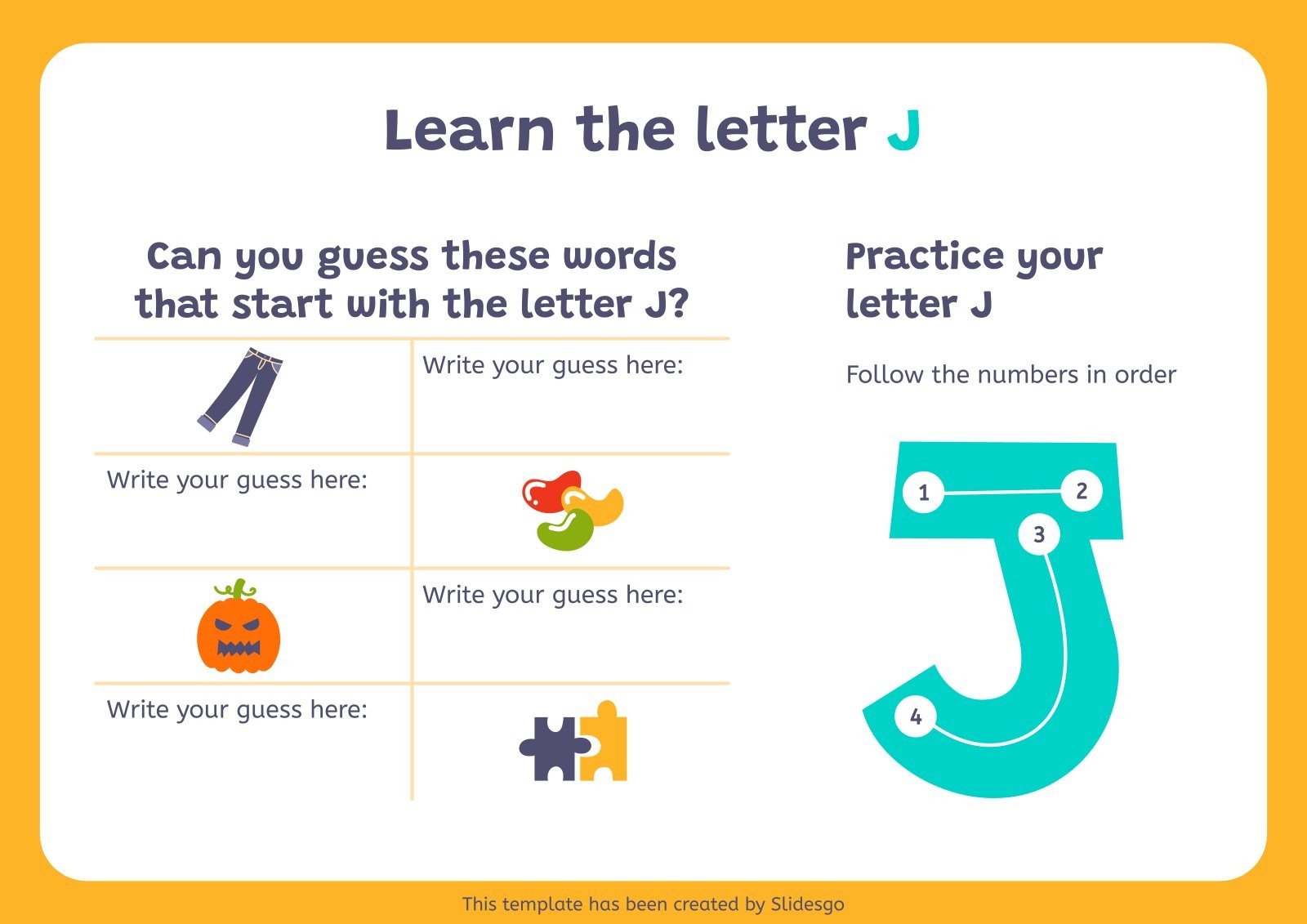 Actividades de las letras y los nombres | Google Slides y PPT