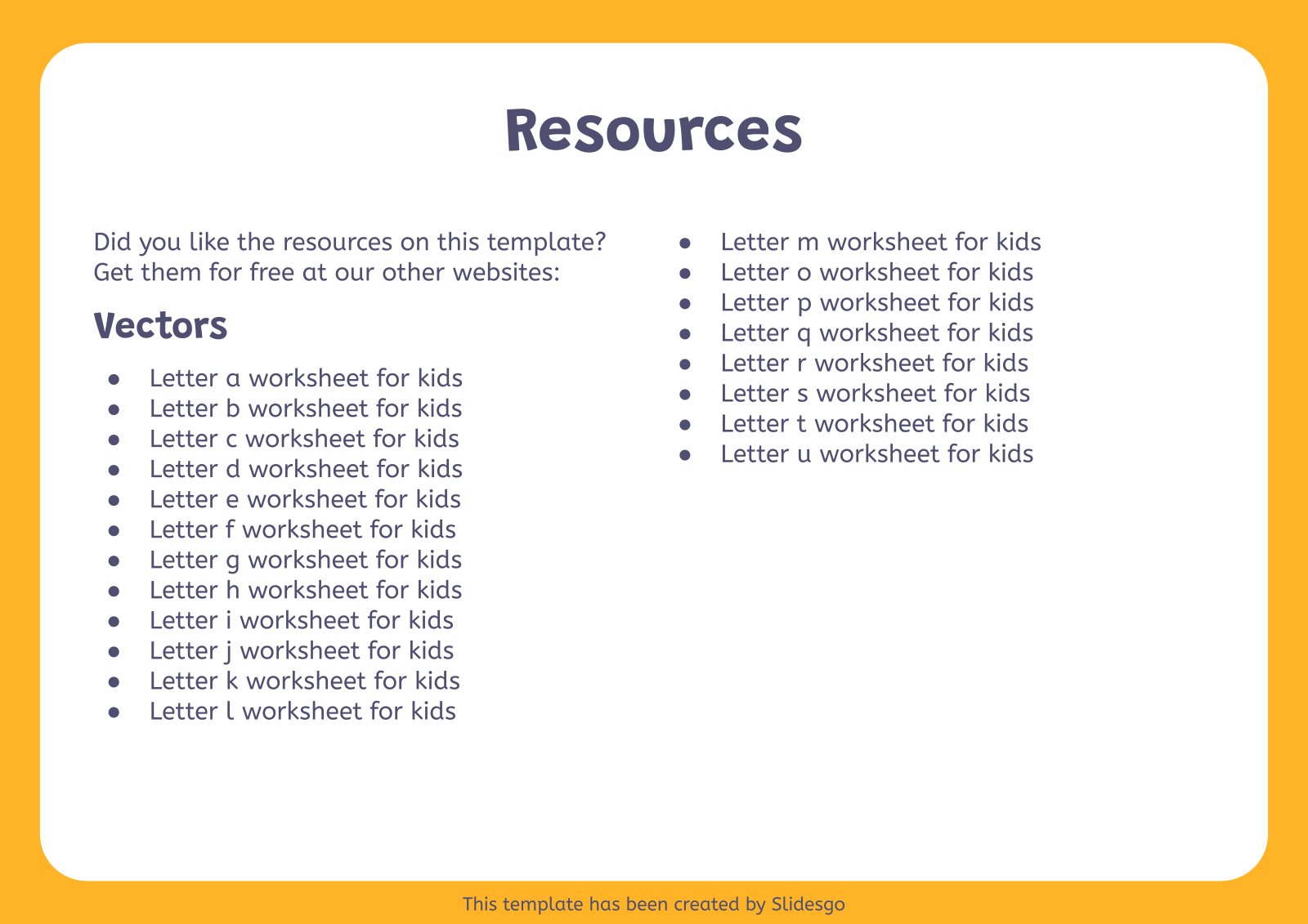 Atividades sobre letras e nomes | Google Slides e PowerPoint