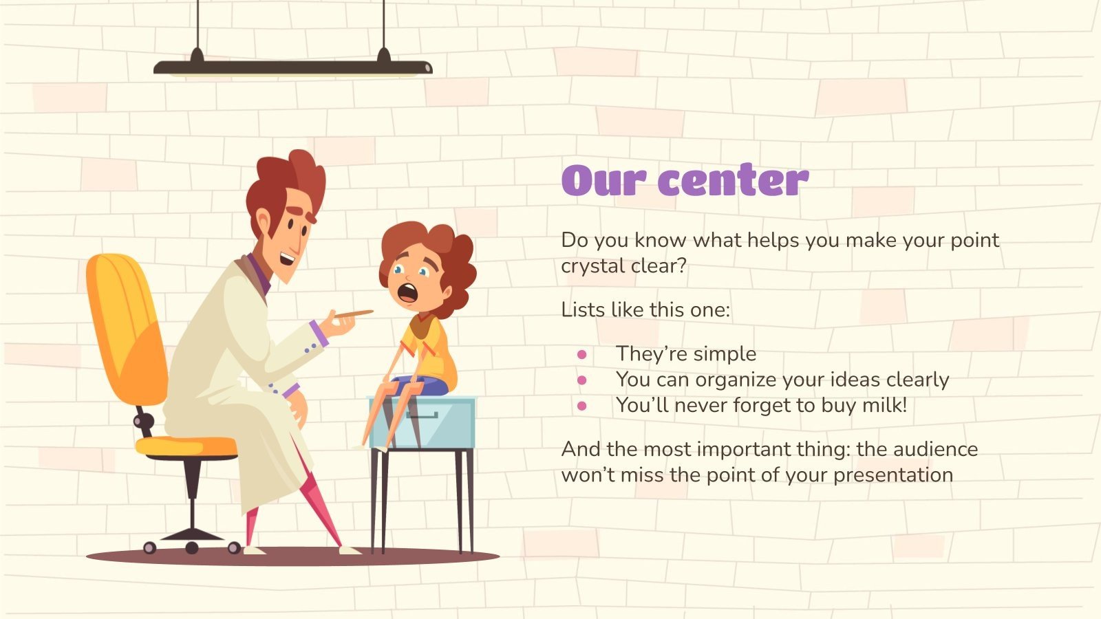 Pediatric Clinical Center | Google Slides & PowerPoint template