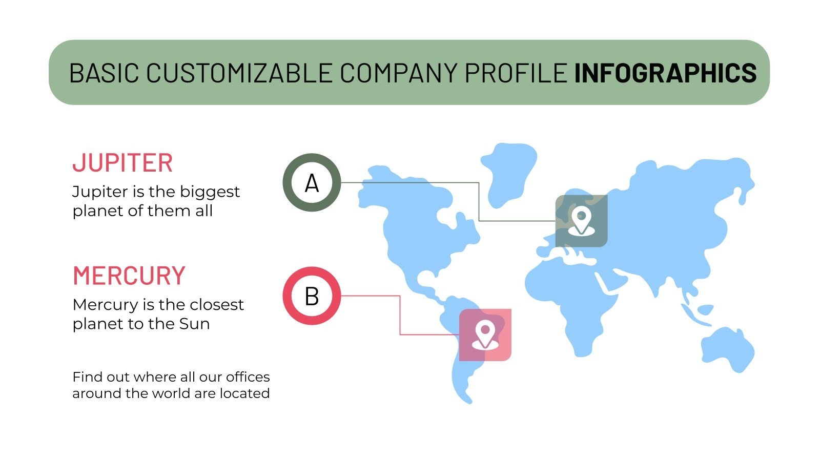 Basic Customizable Company Profile Infographics | Google Slides