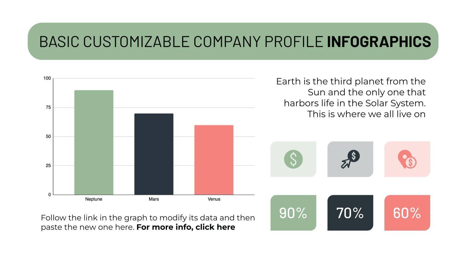 Basic Customizable Company Profile Infographics | Google Slides
