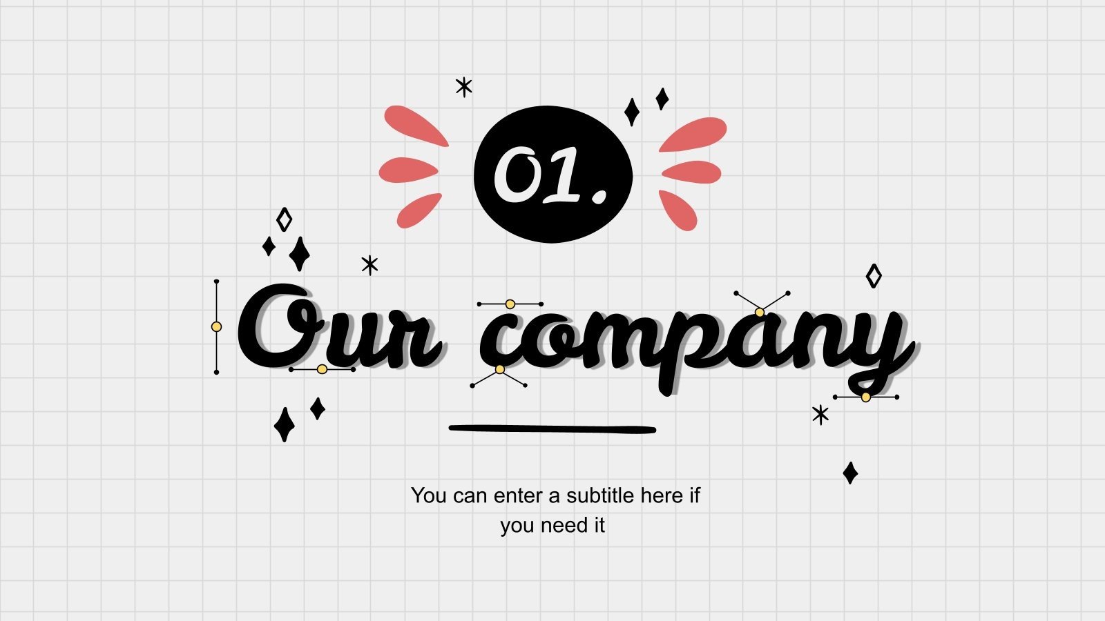 Lettering Grid MK Plan | Google Slides & PowerPoint Theme