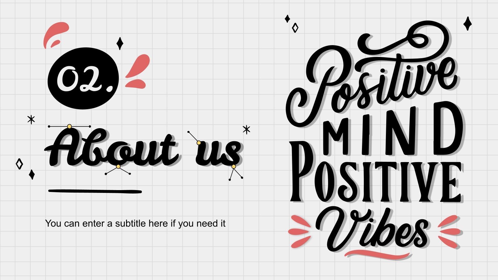 Lettering Grid MK Plan | Google Slides & PowerPoint Theme