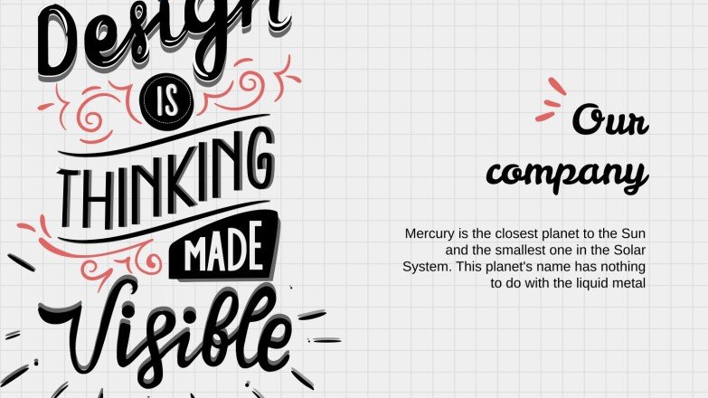 Lettering Grid MK Plan | Google Slides & PowerPoint Theme