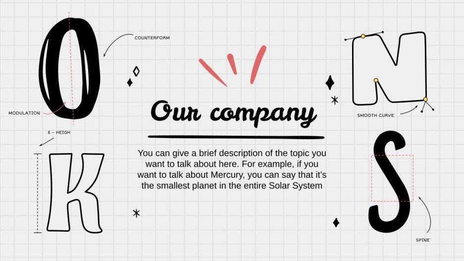 Lettering Grid MK Plan | Google Slides & PowerPoint Theme