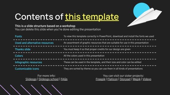 Paper Airplane Workshop | Google Slides & PowerPoint template