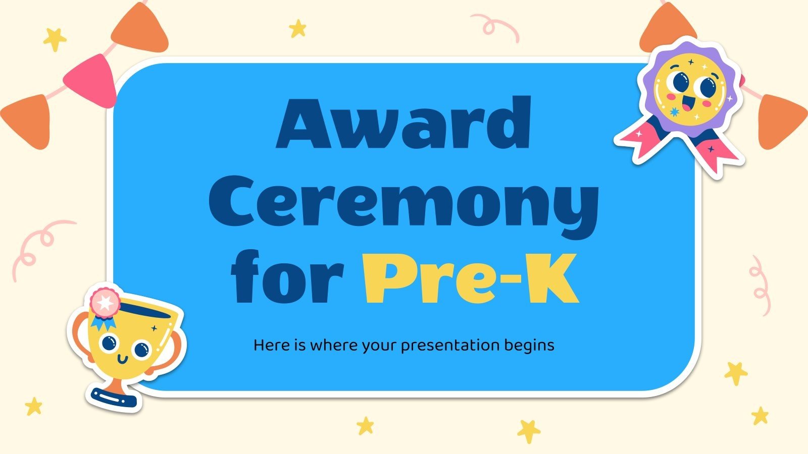 Templates for Google Slides and PPT for an Award Ceremony
