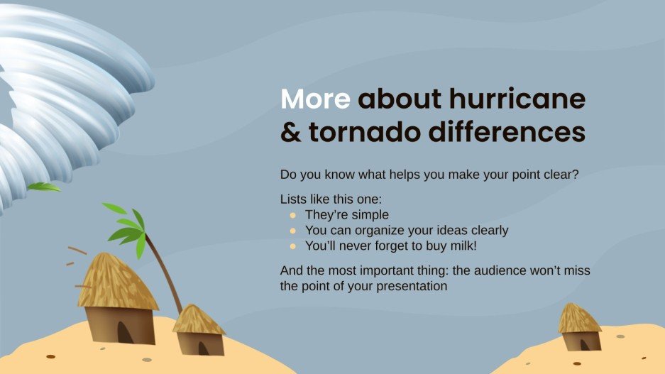 Hurricane & Tornado Differences | Google Slides & PowerPoint