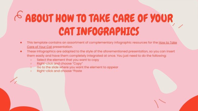 How to Take Care of Your Cat Infographics | Google Slides