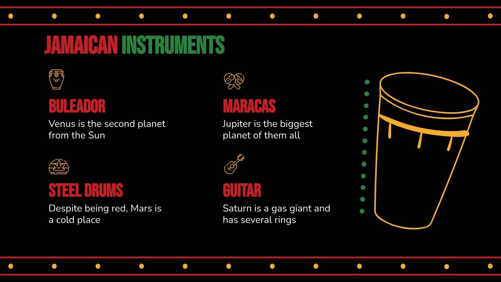 Jamaican Music Festival | Google Slides & PPT