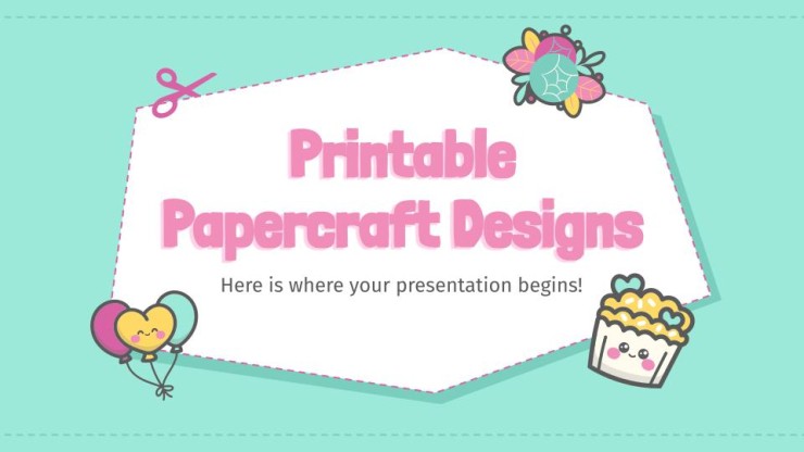 Simple & Printable Portfolio for Designers | Google Slides