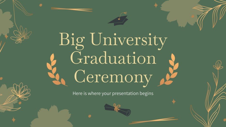 Big University Graduation Ceremony | Google Slides & PowerPoint
