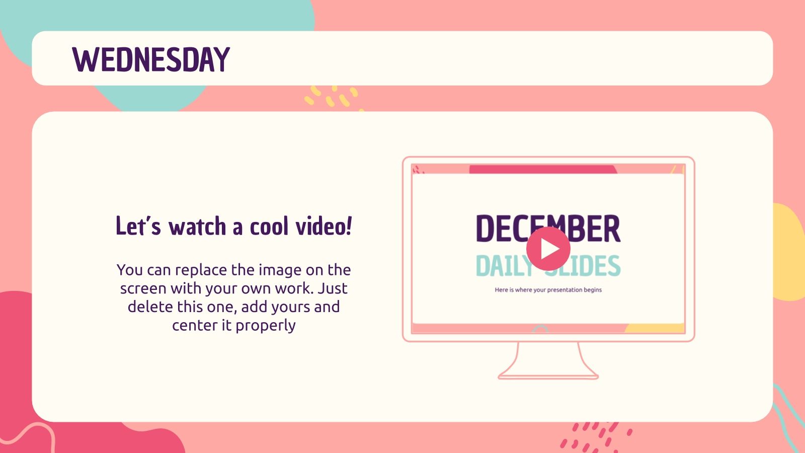 December Daily Slides Google Slides and PPT template