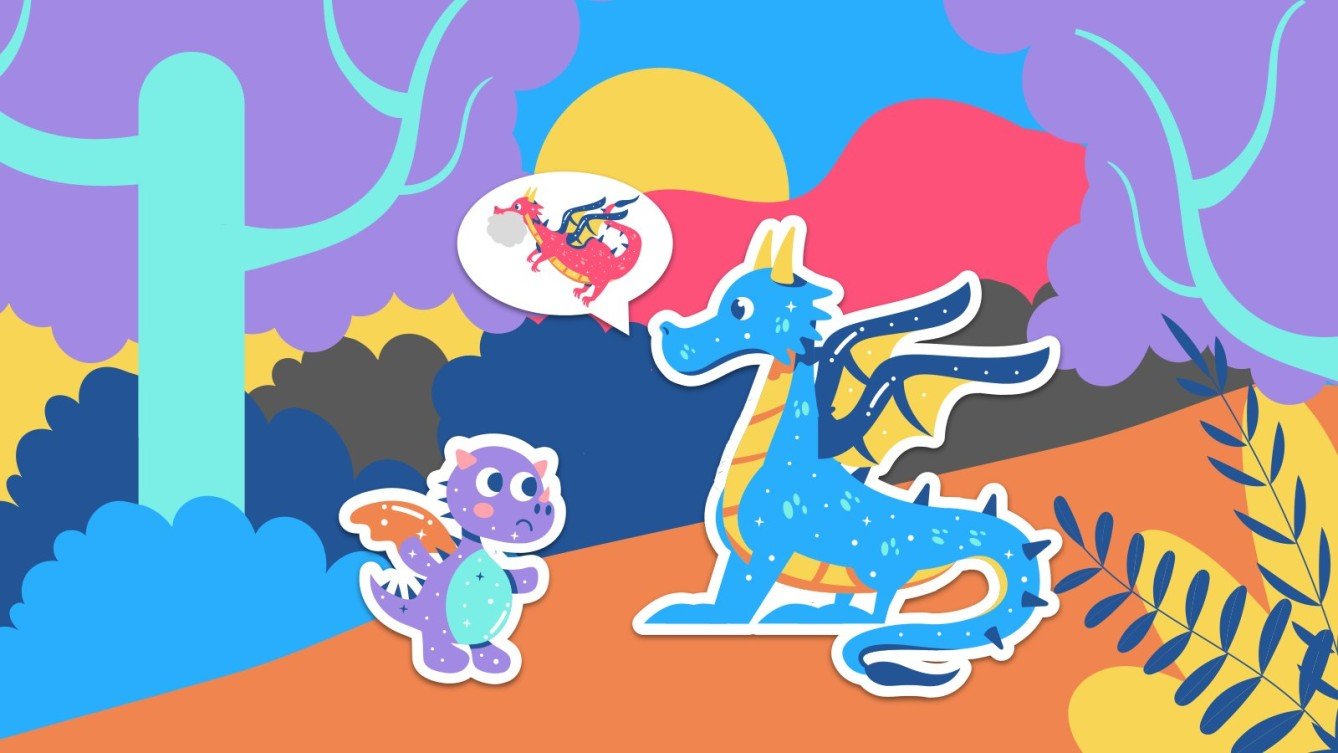 Dragons Fairy Tale for Pre-K | Google Slides and PPT