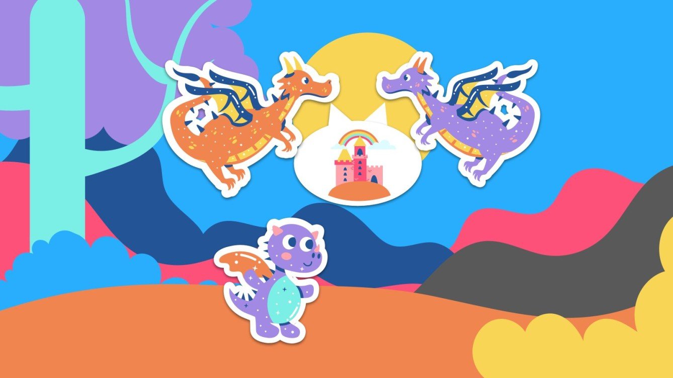 Dragons Fairy Tale for Pre-K | Google Slides and PPT