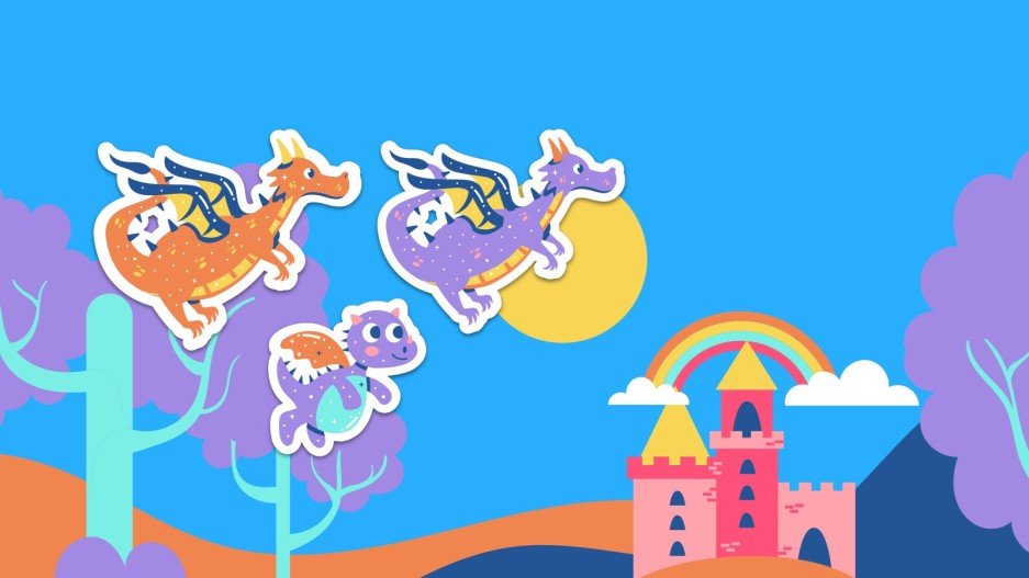 Dragons Fairy Tale for Pre-K | Google Slides and PPT