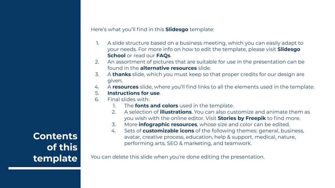 Simple Business Meeting Google Slides & PowerPoint template