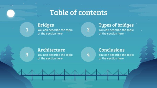 Bridges Backgrounds Minitheme | Google Slides and PPT