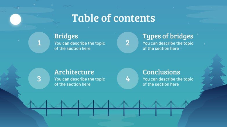 Bridges Backgrounds Minitheme | Google Slides and PPT
