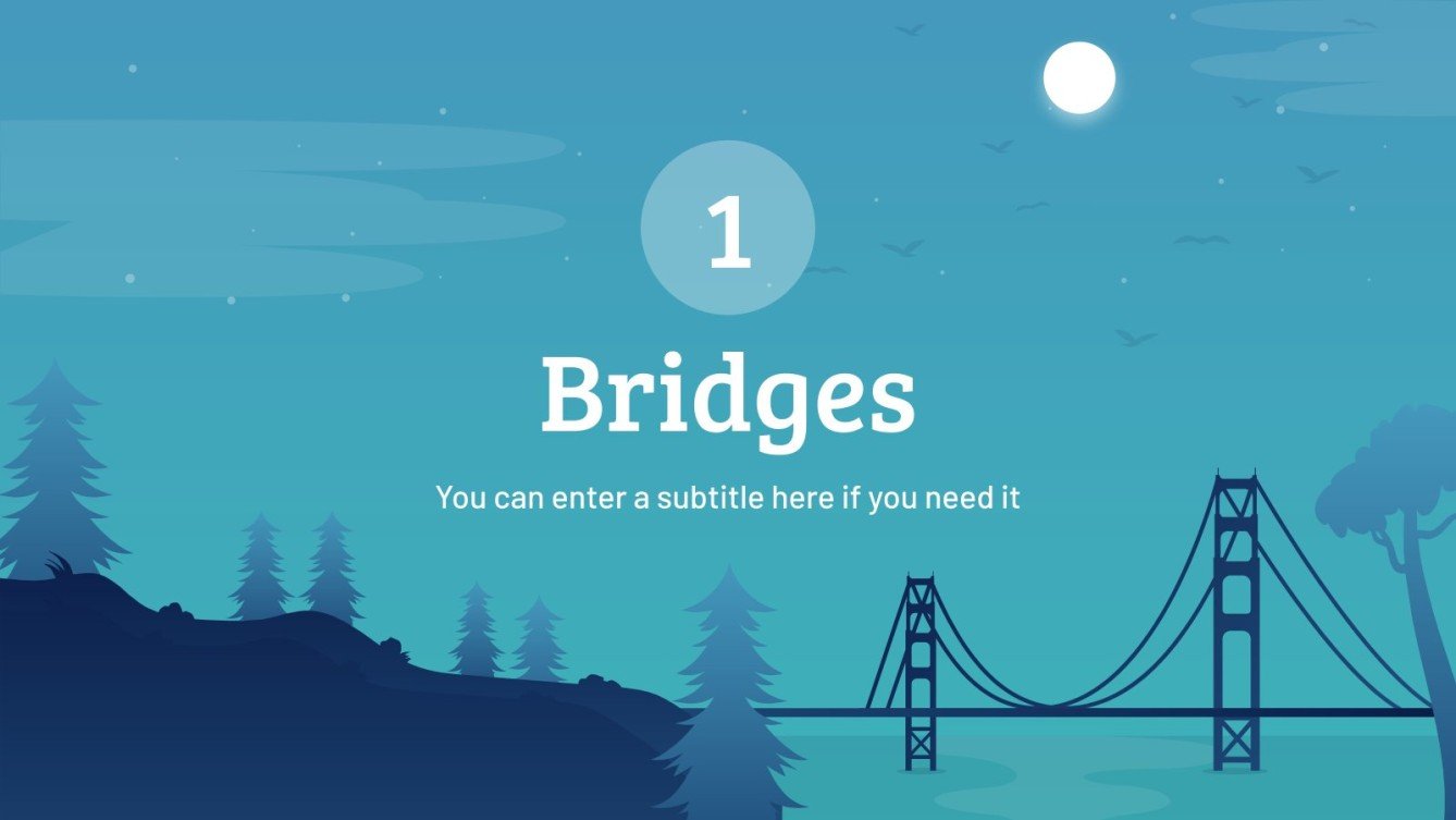 Bridges Backgrounds Minitheme | Google Slides and PPT