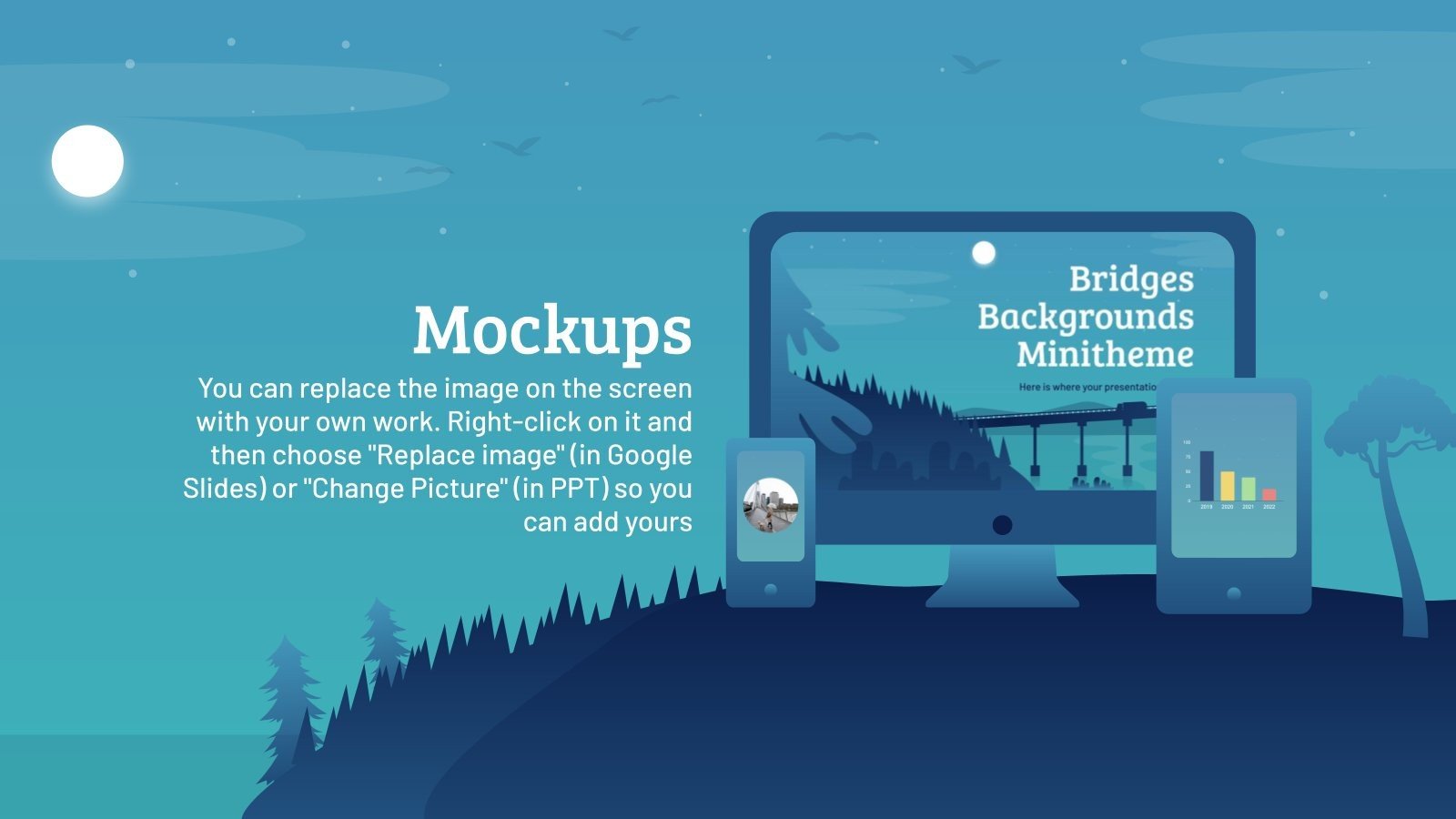 Bridges Backgrounds Minitheme | Google Slides and PPT