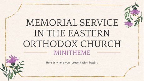 Memorial Service in the Eastern Orthodox Church Minitheme