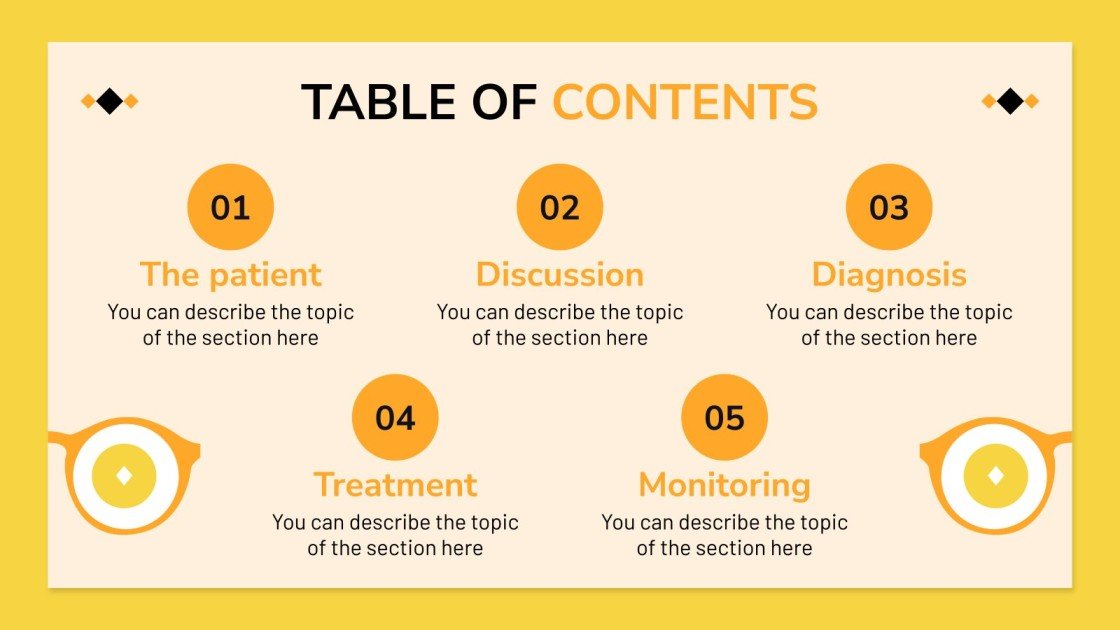 Ophthalmic Clinical Case: Vision Loss | Google Slides & PPT