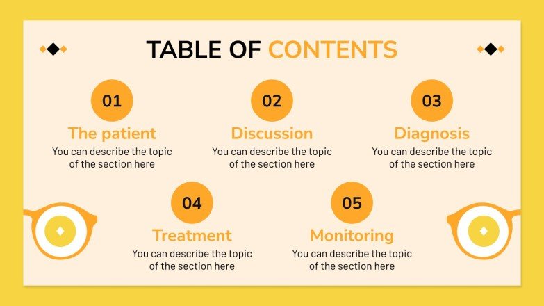 Ophthalmic Clinical Case: Vision Loss | Google Slides & PPT