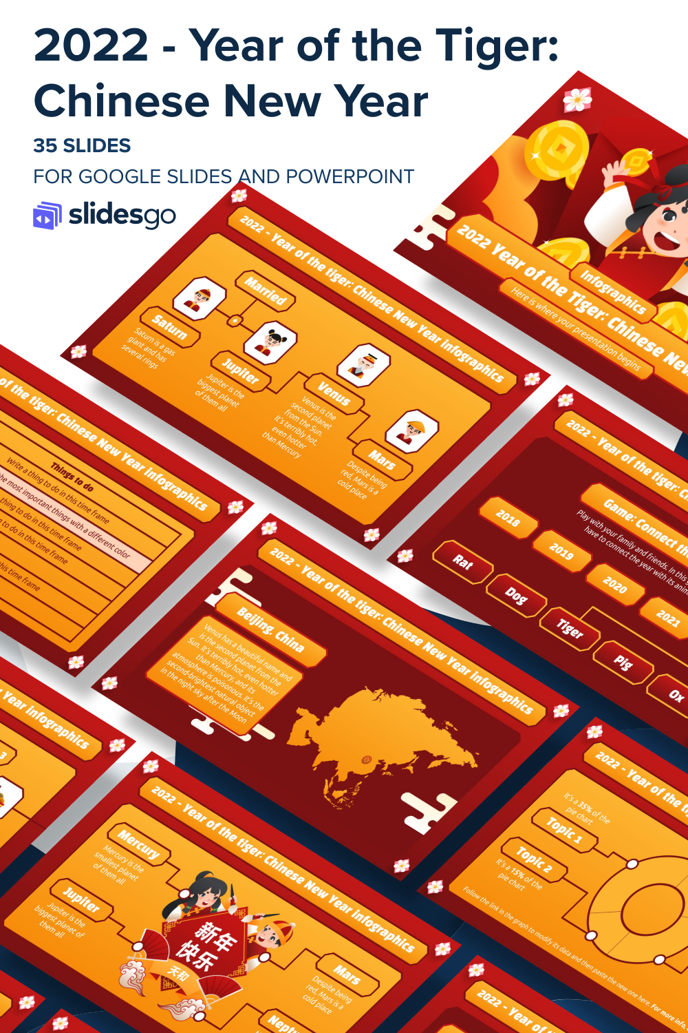 2022 - Year of the Tiger: Chinese New Year Infographics