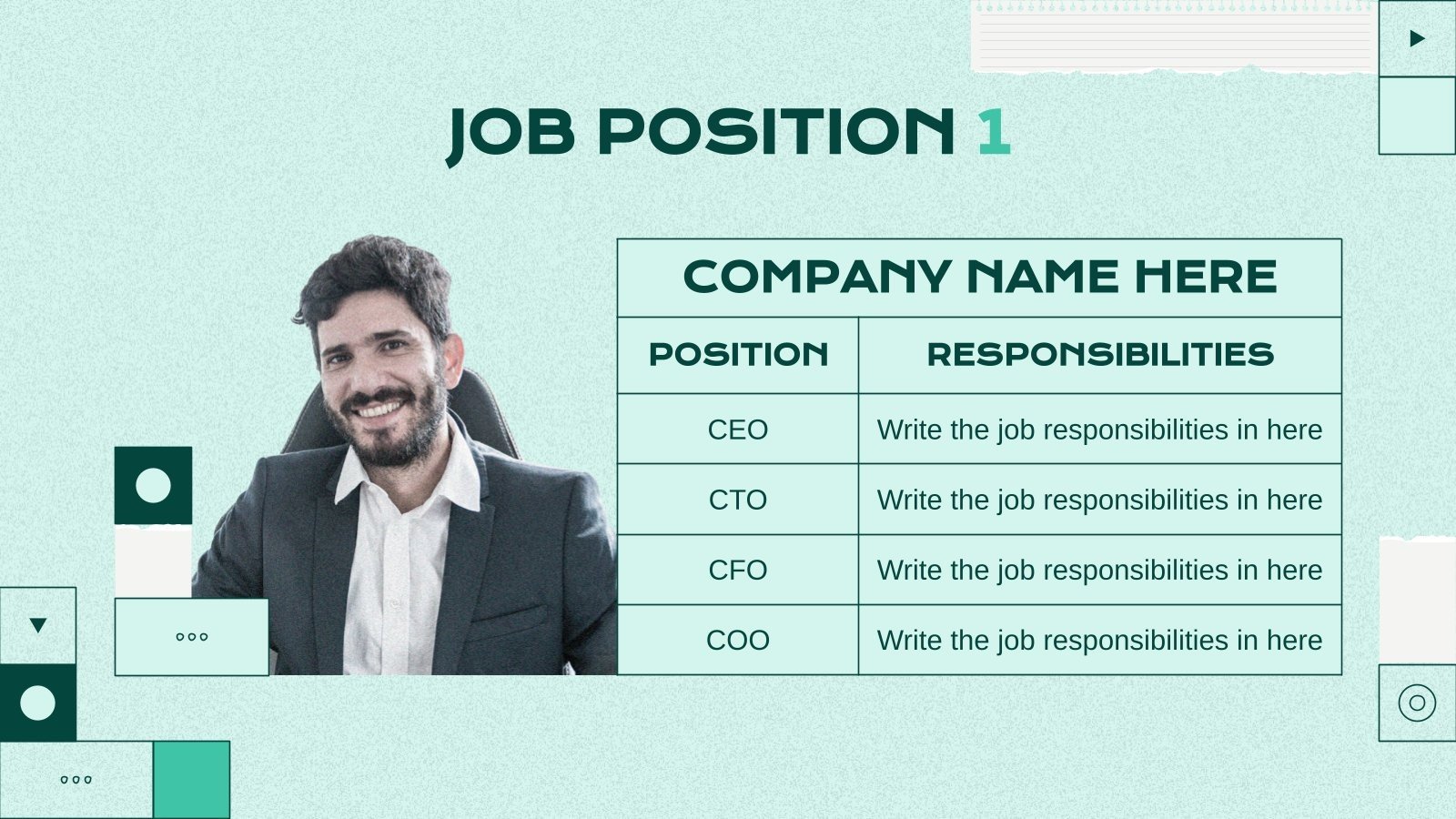 CEO CV | Google Slides theme & PowerPoint template