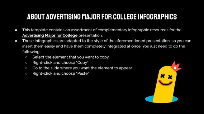 Advertising Major for College Infographics | Google Slides