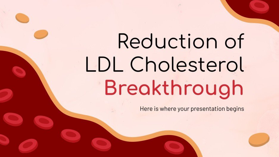 Reduction of LDL Cholesterol Breakthrough | Google Slides & PPT