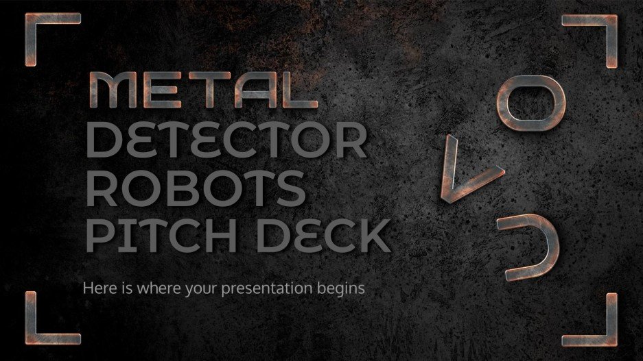 Metal Detector Robots Pitch Deck | Google Slides & PPT