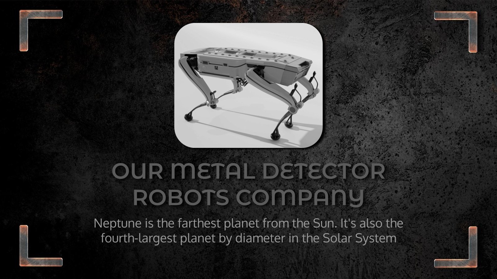 Metal Detector Robots Pitch Deck | Google Slides & PPT