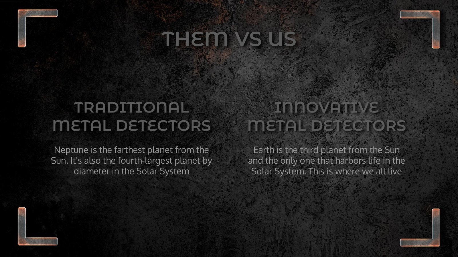 Metal Detector Robots Pitch Deck | Google Slides & PPT