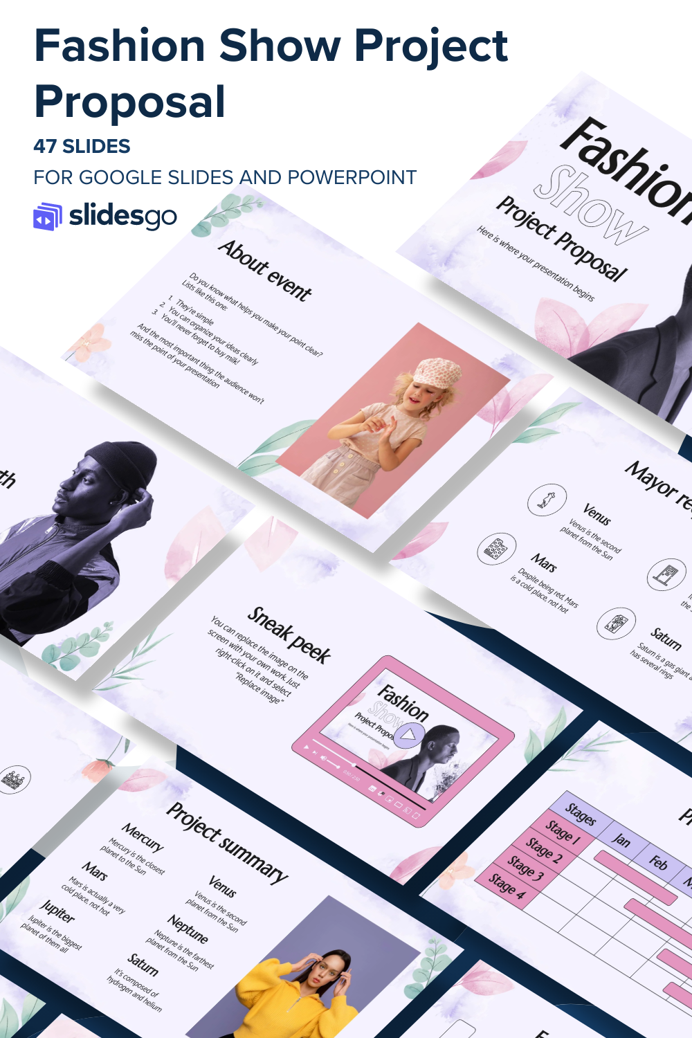 Fashion Show Project Proposal | Google Slides & PowerPoint