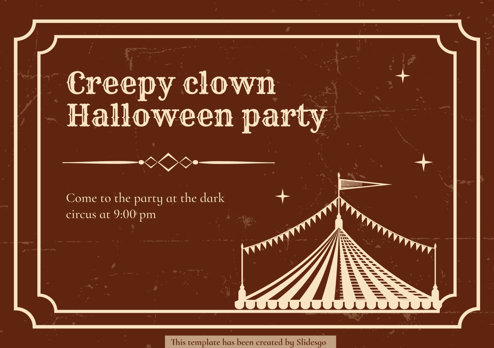 Creepy Clown Halloween Party High School Invitations