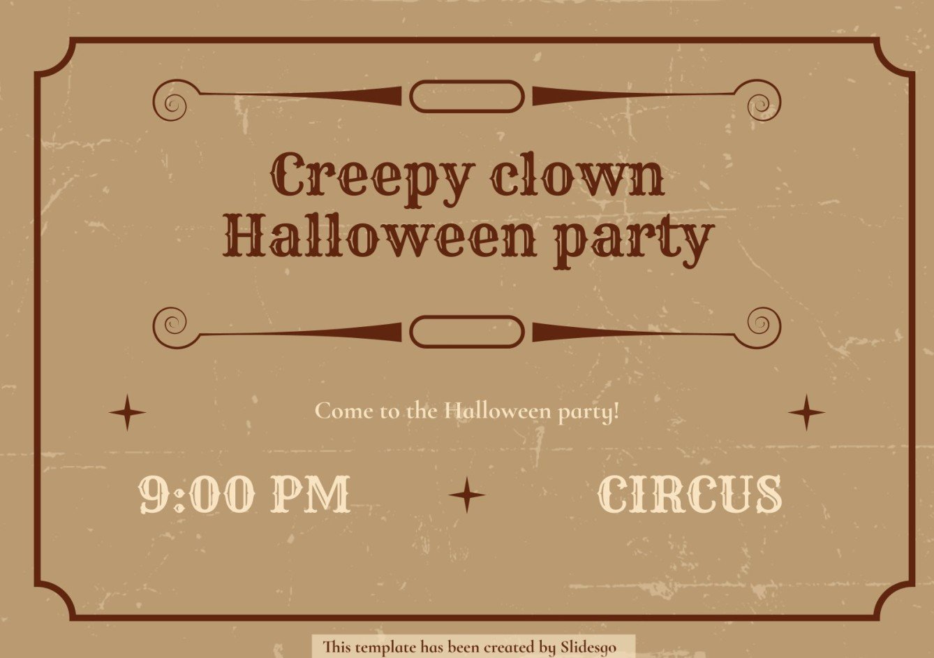 Creepy Clown Halloween Party High School Invitations