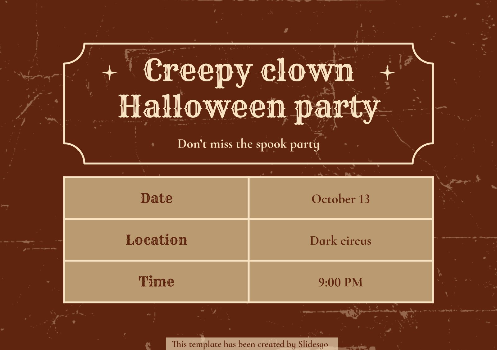 Creepy Clown Halloween Party High School Invitations