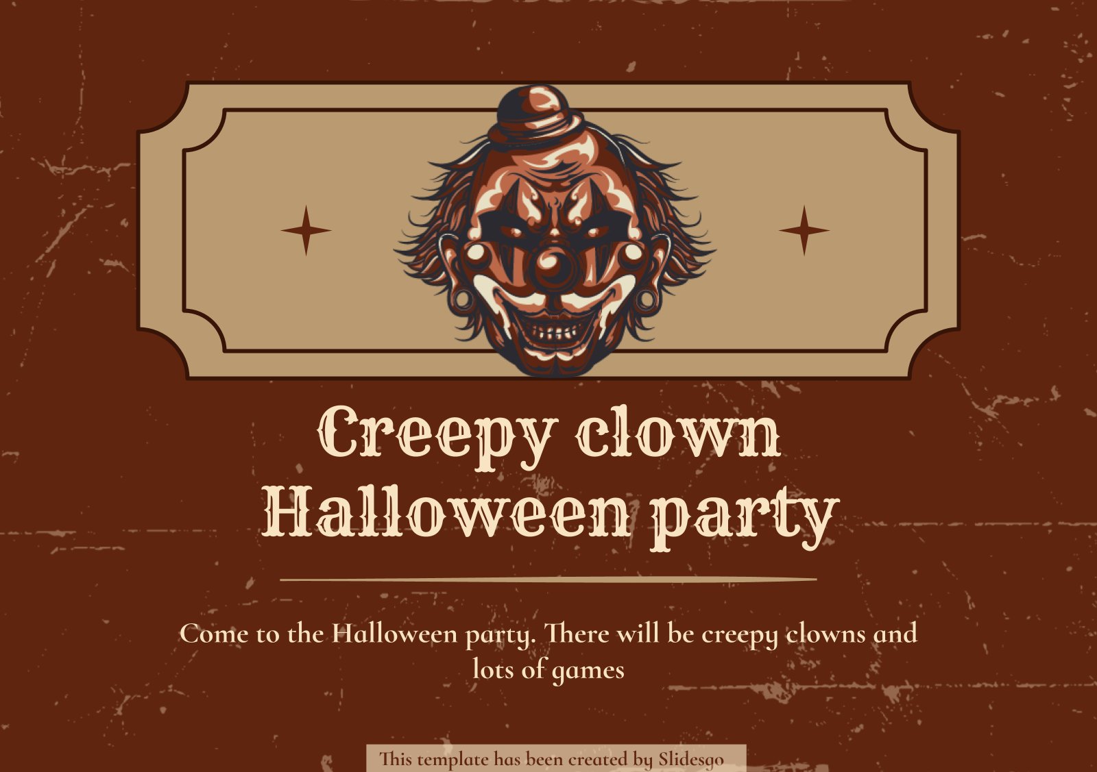 Creepy Clown Halloween Party High School Invitations