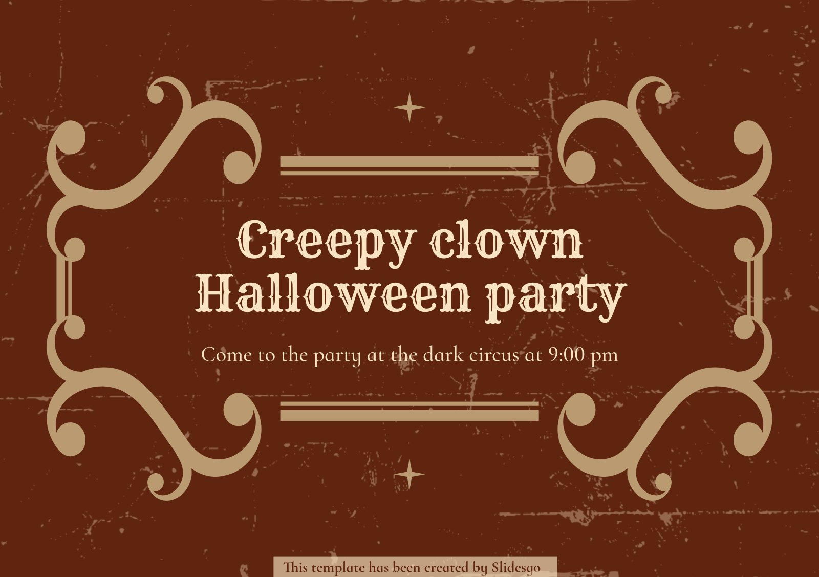 Creepy Clown Halloween Party High School Invitations